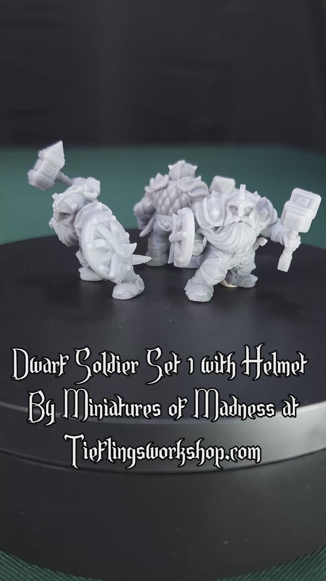 Dwarf Soldier Set 1 With Helmets – Tieflings Workshop